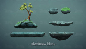 Underground Cave Tile Set - thegameassetsmine
