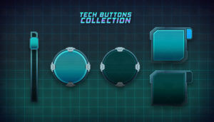 Tech Button Collection - thegameassetsmine