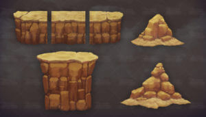 Desert Tile Set - thegameassetsmine