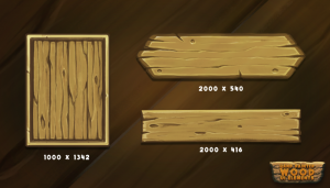 Wood UI Elements - thegameassetsmine