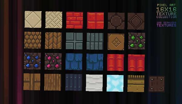 16x16 Pixel Art Collection - thegameassetsmine