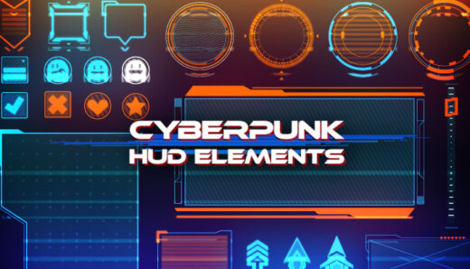 Cyberpunk Hud Elements - thegameassetsmine