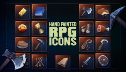 Hand Painted RPG Icons - thegameassetsmine