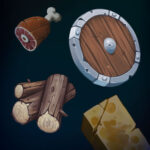 Hand Painted RPG Icons - thegameassetsmine