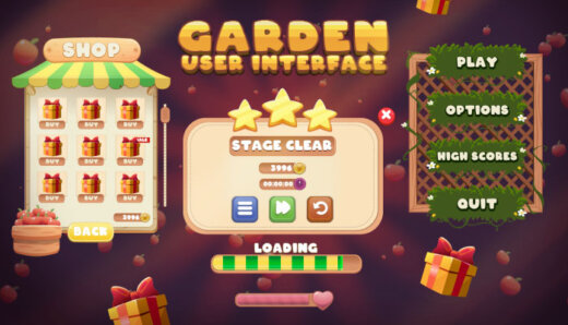 Garden User Interface - thegameassetsmine