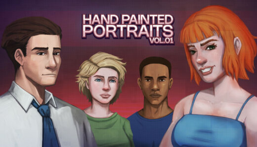 Hand painted portrait vol.1 - thegameassetsmine